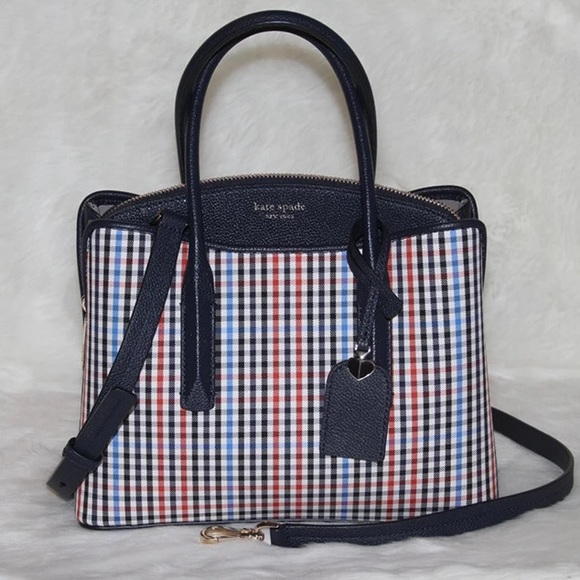 Bags | Kate Spade Plaid Satchel Bag | Poshmark